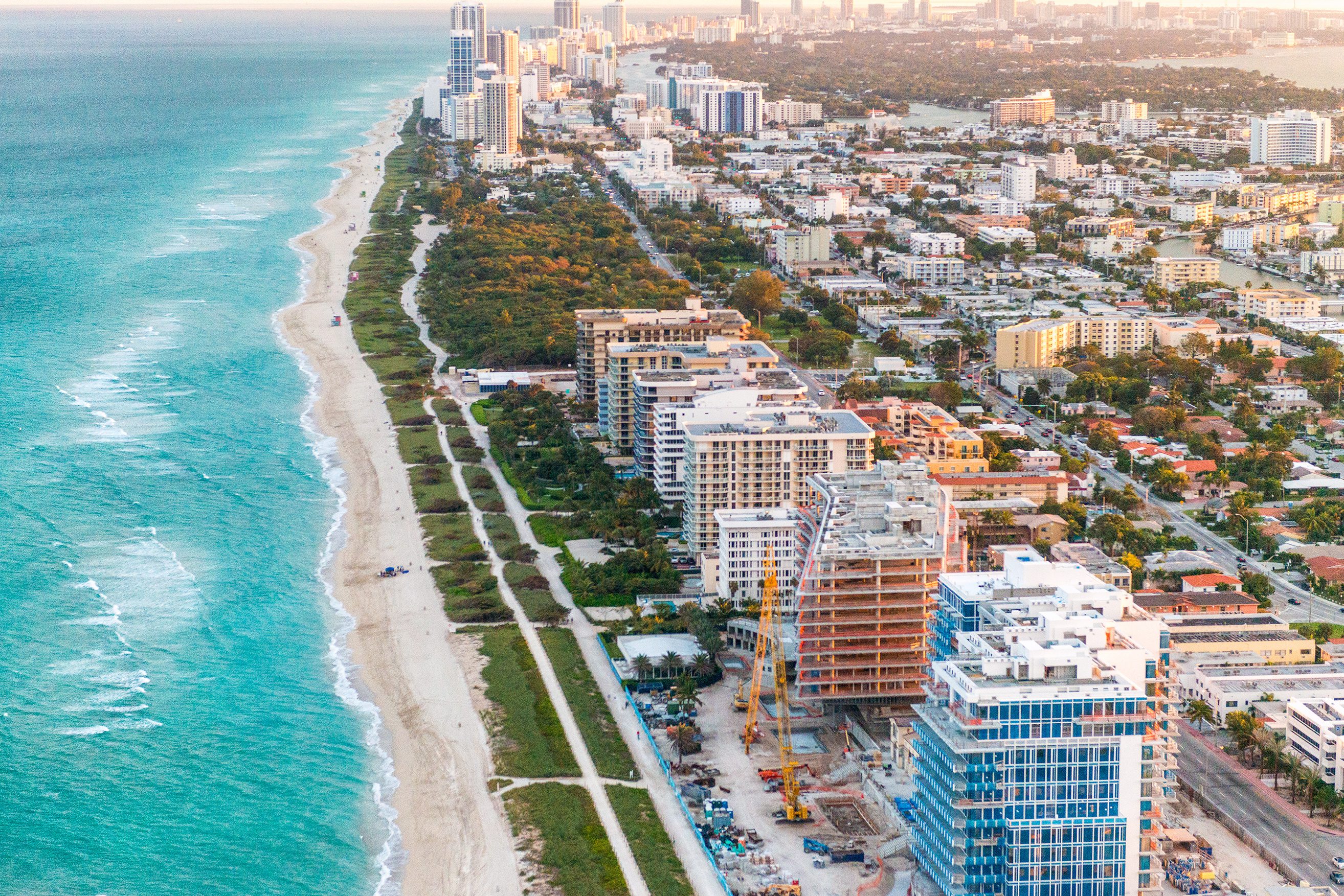 Miami Beach Coastline As Seen From The Air – Christ Journey